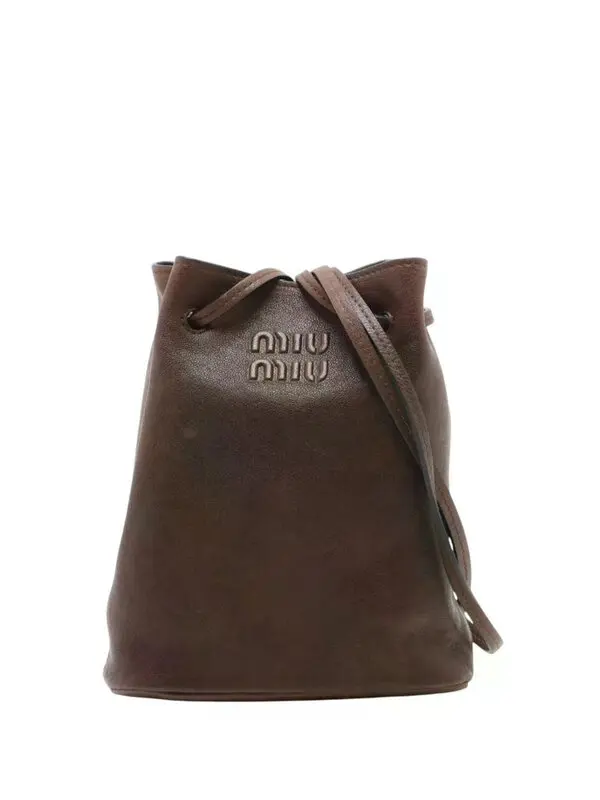 Miu Miu 2010-2026 Leather Shoulder Bag - Brown