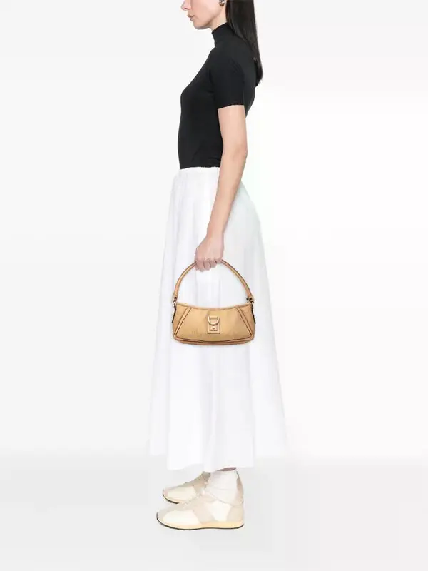 Gucci Abbey D Ring Pochette Handbag - Brown