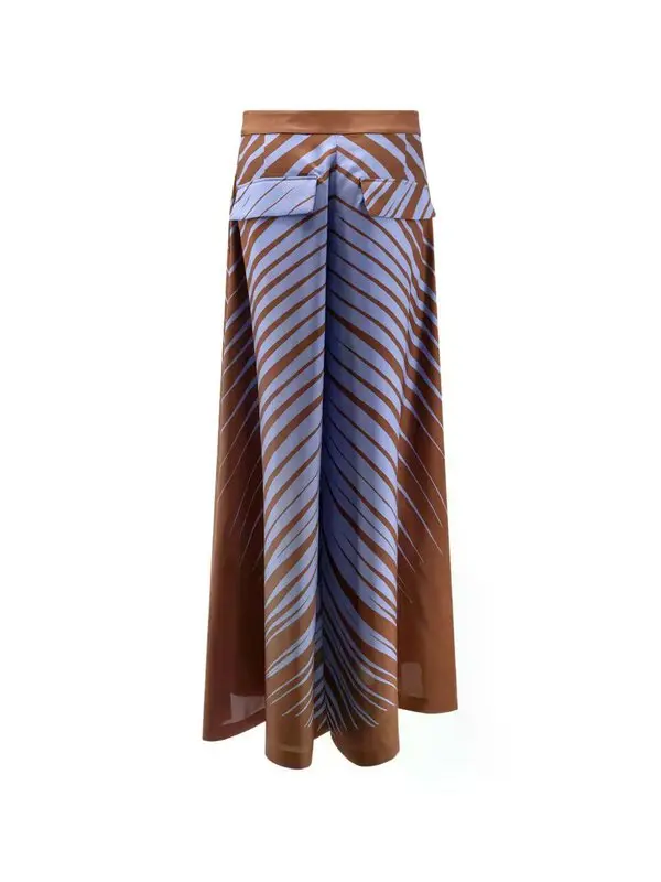CO.GO Printed Wide-leg Trousers