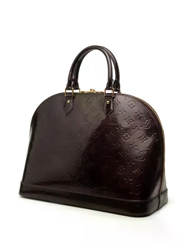 LOUIS VUITTON 2010 Monogram Vernis Alma Gm Handbag - Purple