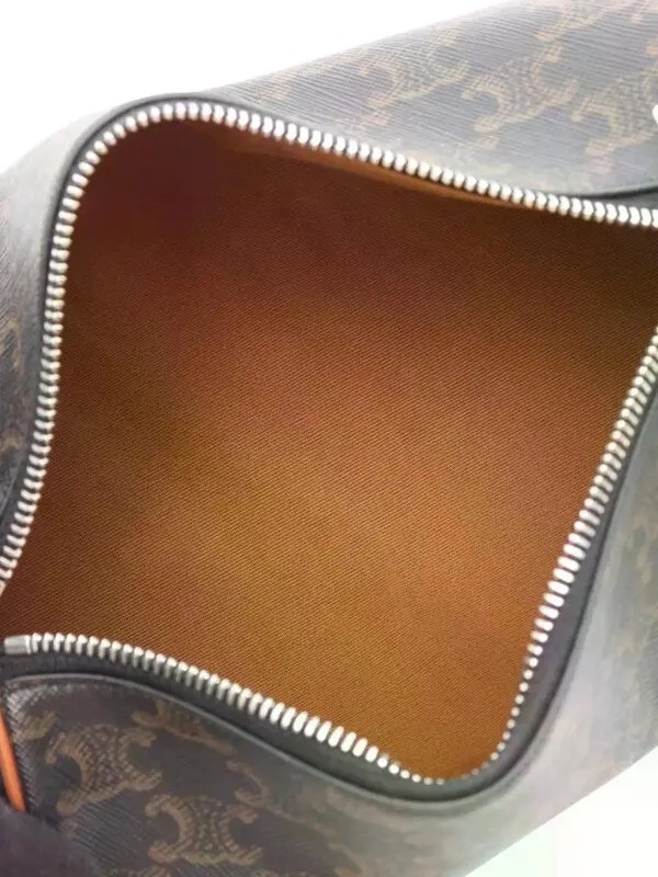 Celine Triomphe Coated Canvas Cylinder Crossbody Bag