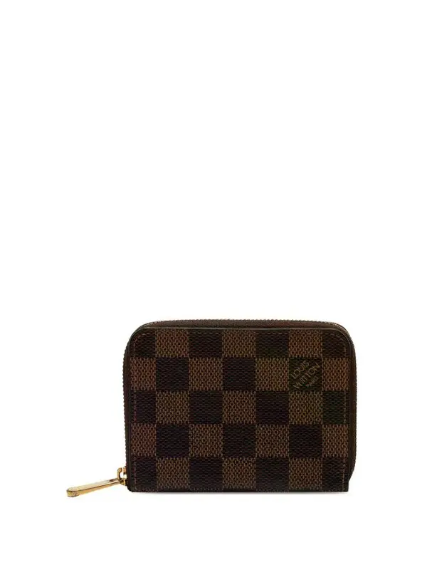 LOUIS VUITTON 2021-2026 Damier Ebene Zippy Purse Coin Pouch - Brown