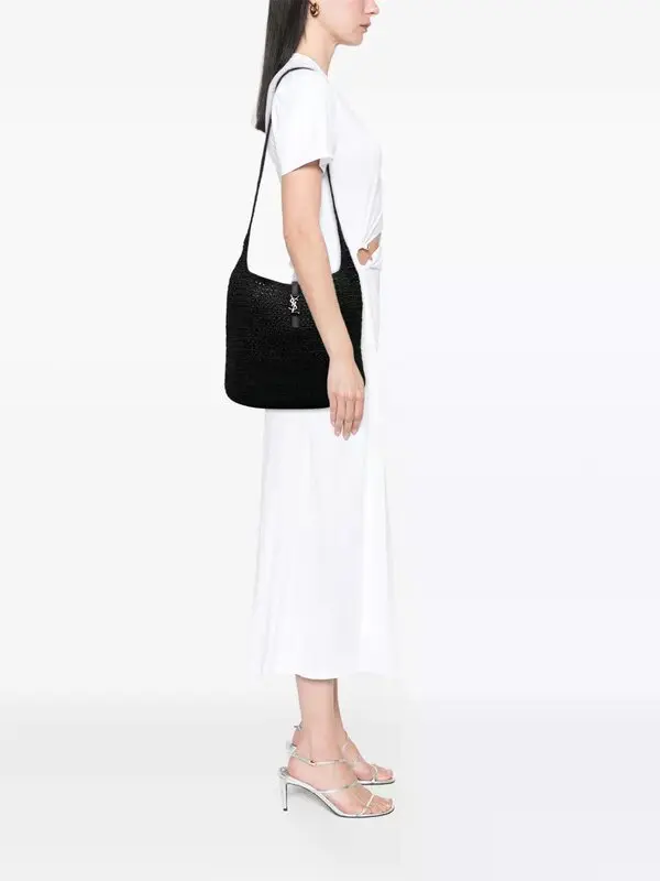 Saint Laurent Le 5 A 7 Raffia Tote Crossbody Bag