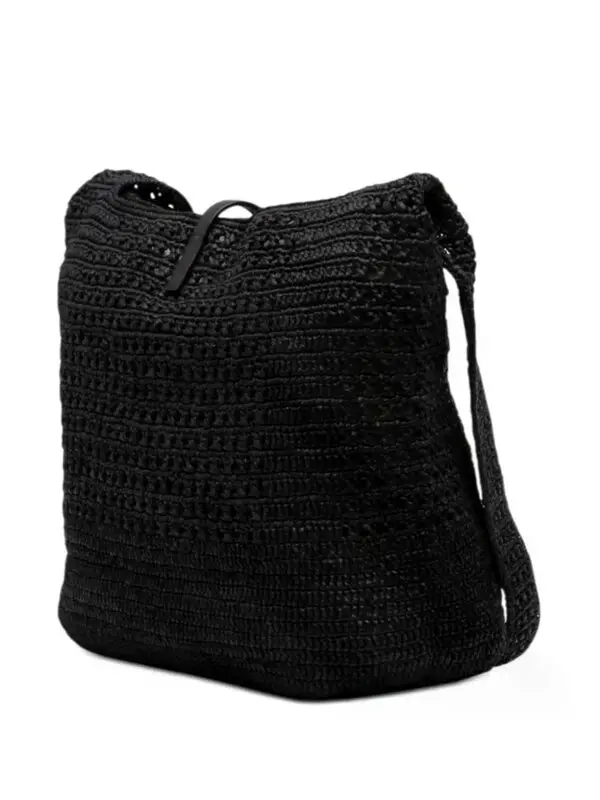 Saint Laurent Le 5 A 7 Raffia Tote Crossbody Bag