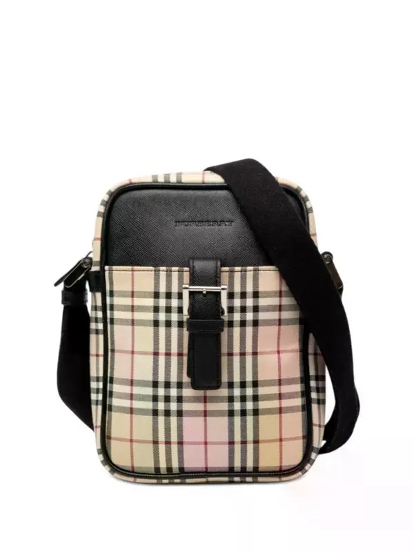 Burberry 2000-2017 House Check Canvas Crossbody Bag - Neutrals