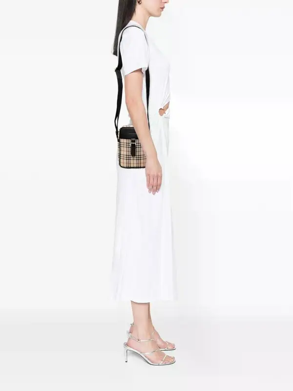 Burberry House Check Canvas Crossbody Bag
