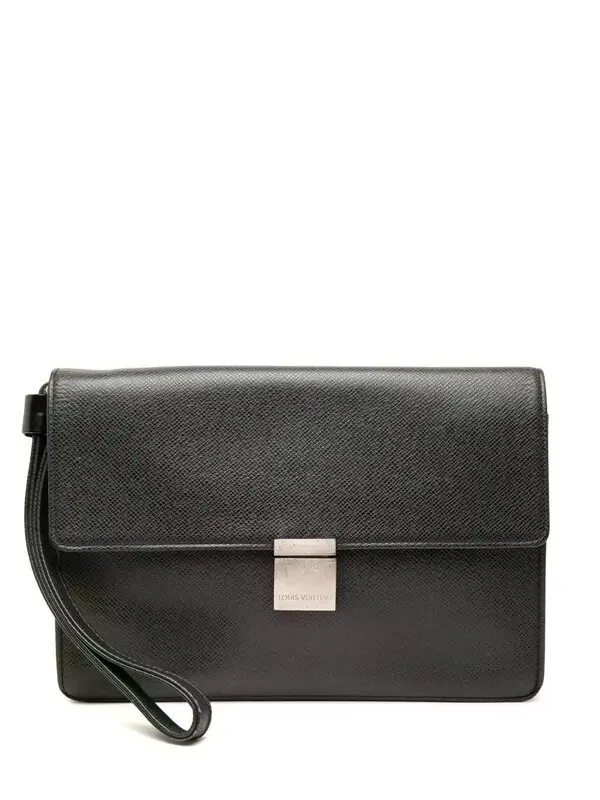 LOUIS VUITTON 2005 Taiga Selenga Clutch Bag