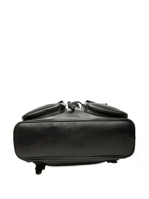 Gucci 20th Century Calfskin Bamboo Drawstring Backpack