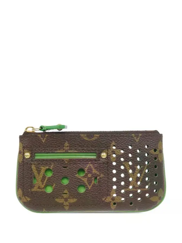LOUIS VUITTON 2006 Monogram Perforated Pochette Cles Coin Pouch