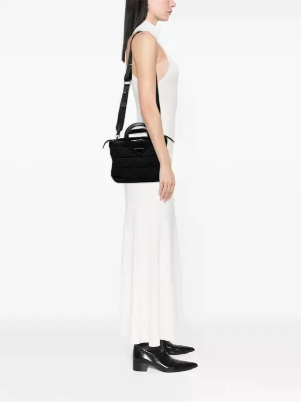 Prada 2013 Small Padded Re Nylon Tote Satchel