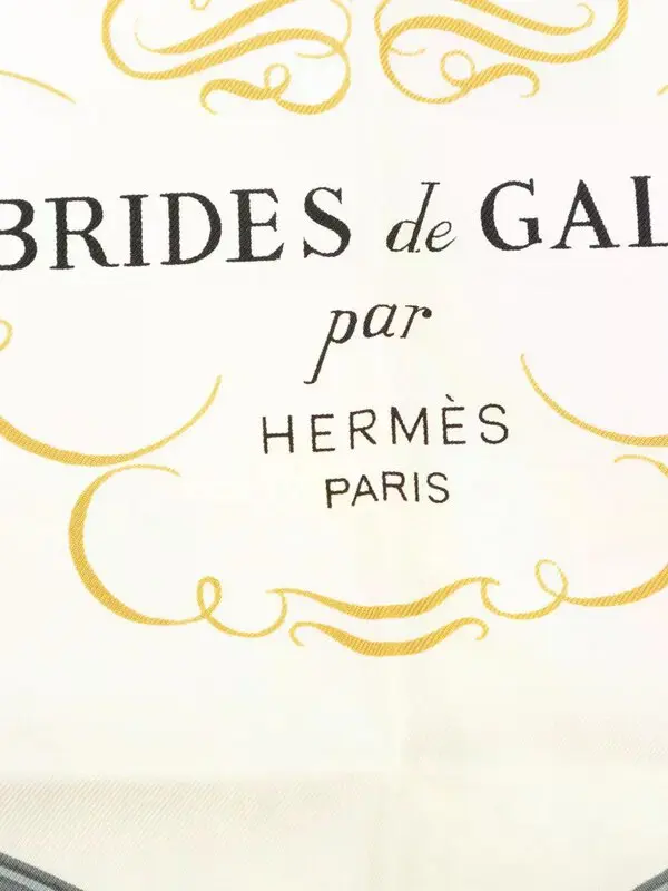 Hermès 20th Century Brides De Gala Silk Scarf 90 Scarves - Blue