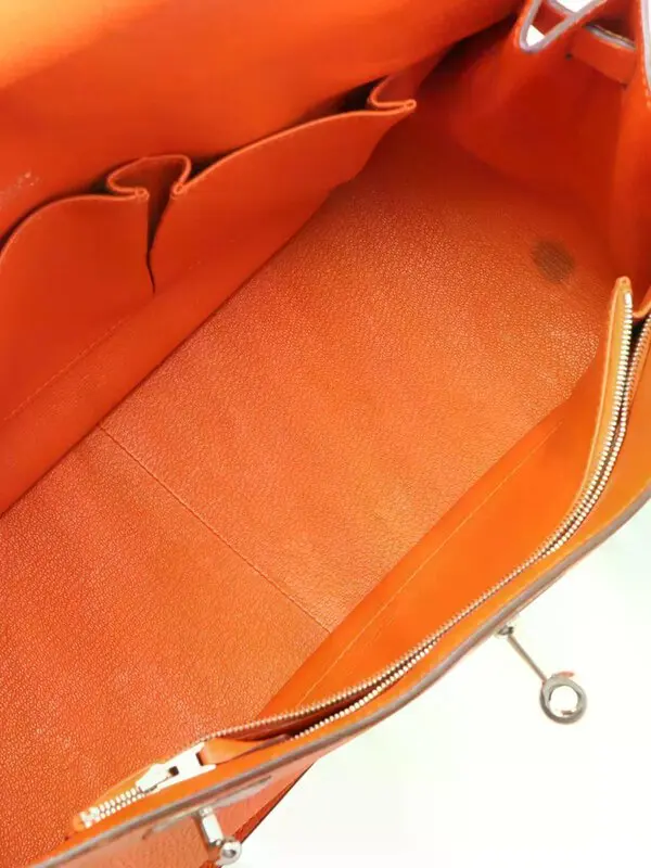 Hermès Clemence Jypsiere 34 Crossbody Bag - Orange