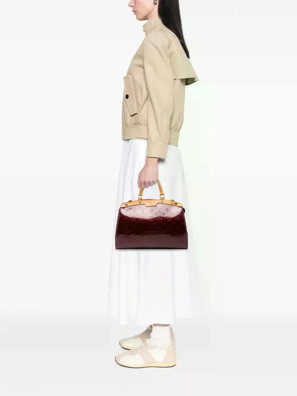 LOUIS VUITTON 2012 Monogram Vernis Brea Mm Satchel