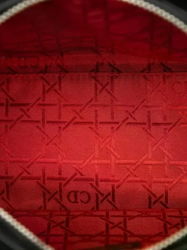Dior 2004 Medium Lambskin Cannage Lady Satchel - Black