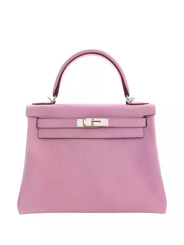 Hermès 2022 Togo Kelly Ii Retourne 28 Satchel - Pink