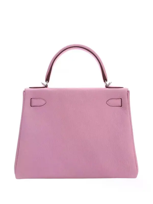 Hermès 2022 Togo Leather Kelly Ii Retourne 28 Satchel - Pink