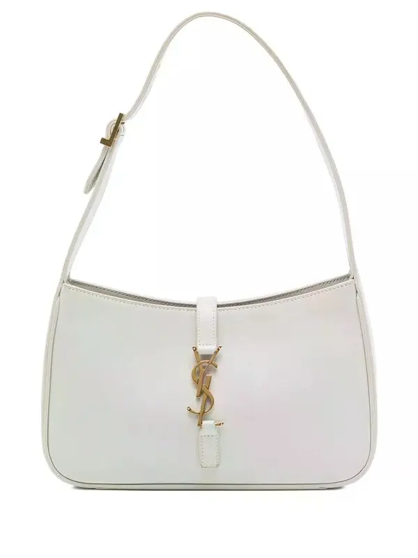 Saint Laurent Le 5 A 7 Smooth Calfskin Shoulder Bag - White