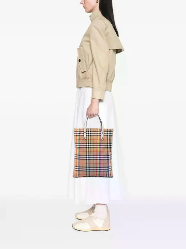 Burberry House Check Canvas Rainbow Tote Bag