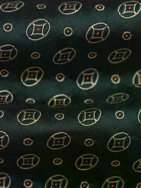 Ralph Lauren Geometric Print Silk Neck Tie