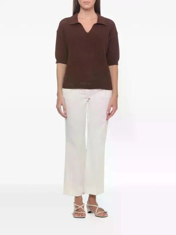 Marella Mlslembi Open-knit V-neck Jumper