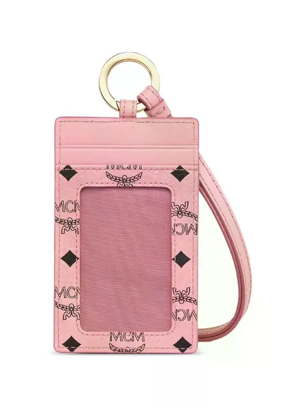 Mcm Visetos Lanyard Card Holder