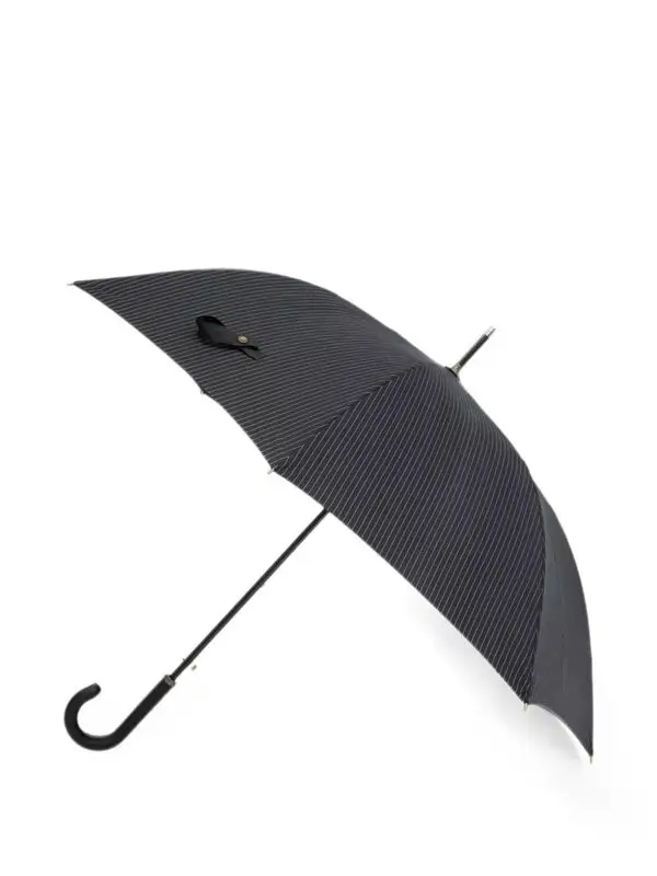 Moschino Pinstripe-print Curved-handle Umbrella
