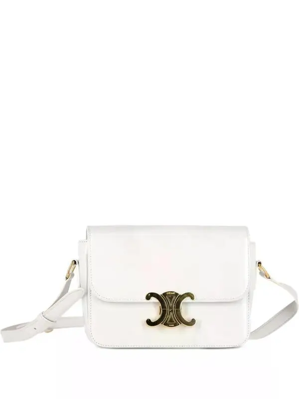 Celine Teen Triomphe Leather Bag - White