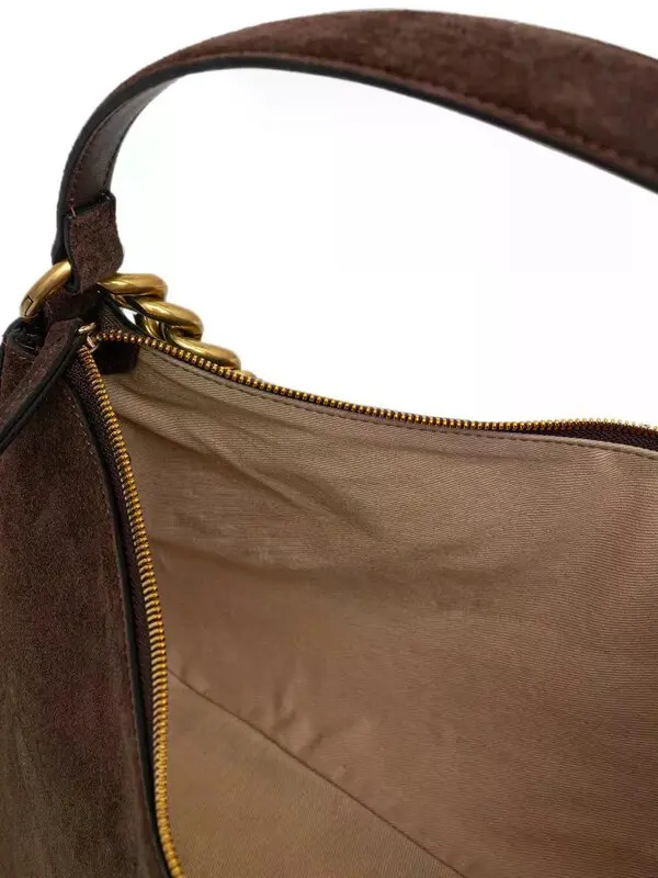 TWINSET Chain-link Suede Tote Bag