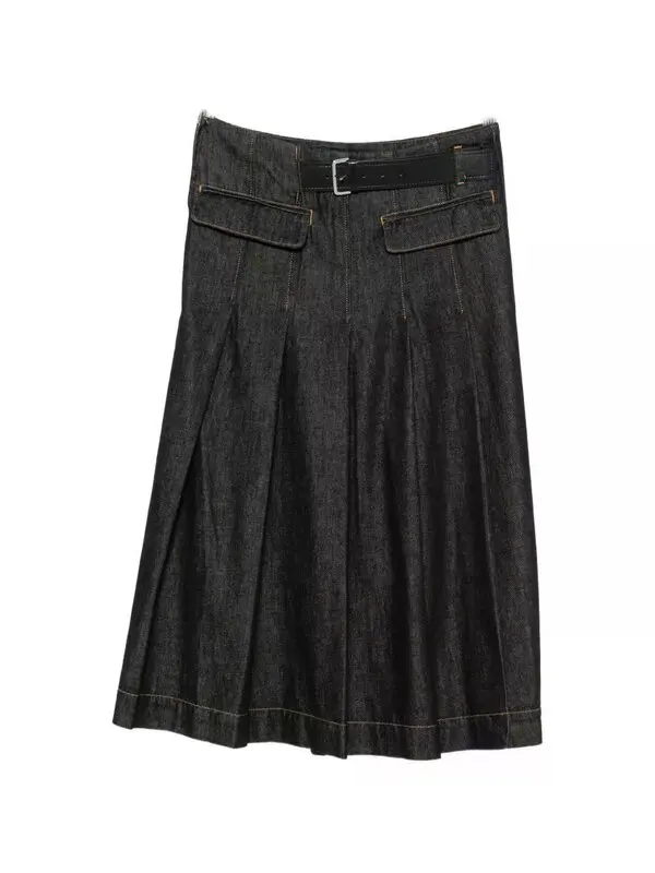 SEMICOUTURE Belted Midi Skirt