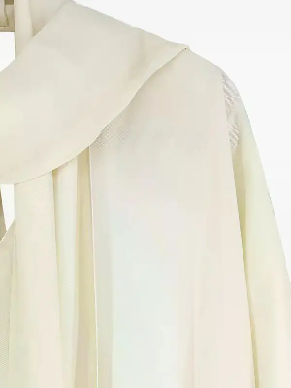 Alberta Ferretti V-neck Short Sleeve Long Dress