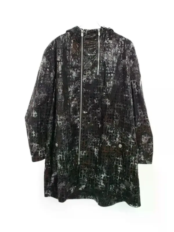Hermès 2010s Serie Button Hooded Coat - Black