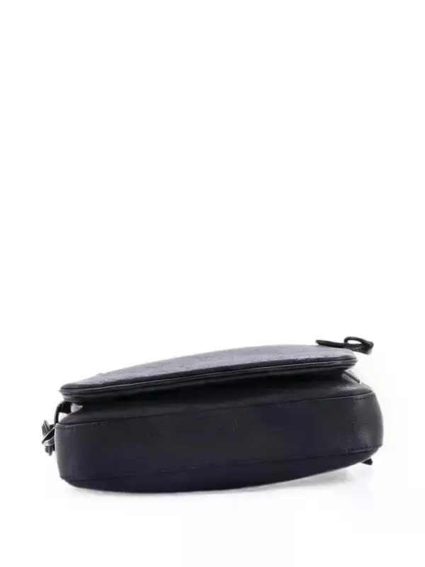 LOUIS VUITTON Trio Messenger Bag Monogram Shadow Leather Crossbody Bag - Black
