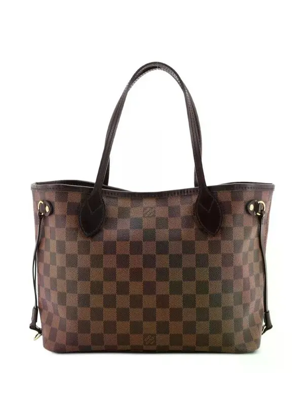 LOUIS VUITTON Neverfull Damier Pm Tote Bag - Brown