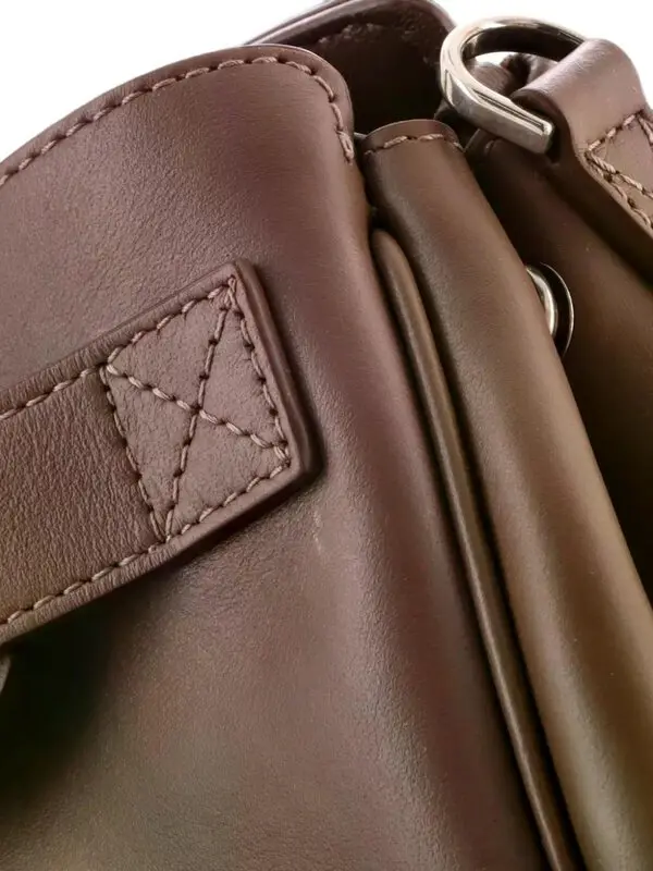 Balenciaga Bel Air Carry All Bag Leather Small Tote Bag - Brown