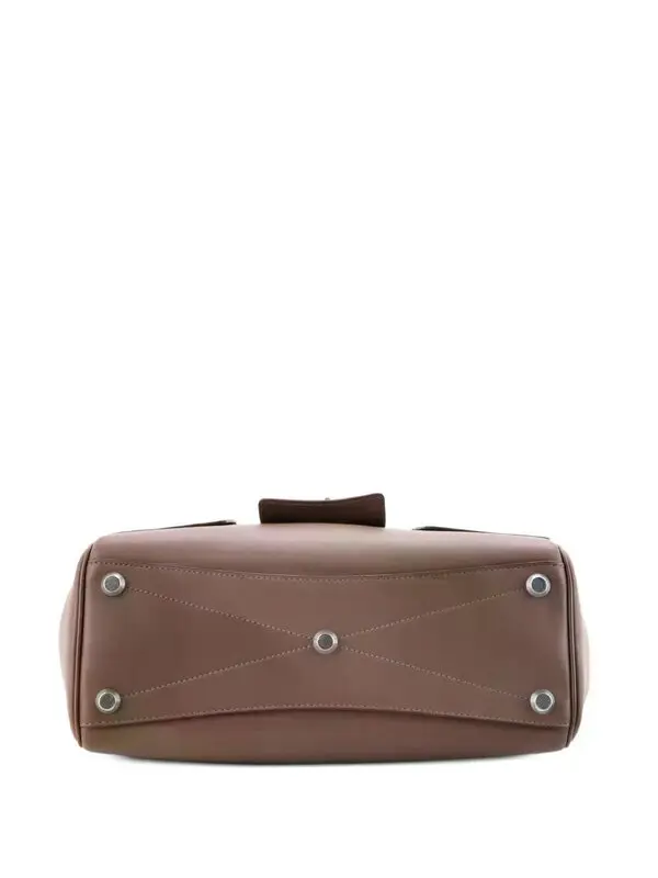 Balenciaga Bel Air Carry All Bag Leather Small Tote Bag - Brown