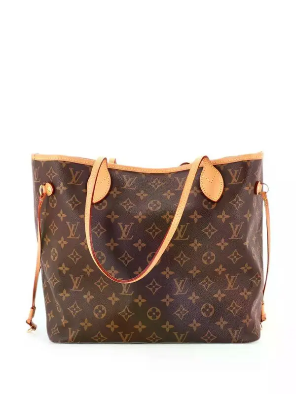 LOUIS VUITTON Neverfull Nm Monogram Canvas Mm Tote Bag - Brown