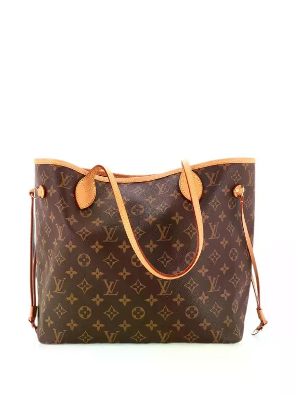LOUIS VUITTON Neverfull Mm Monogram Canvas Tote Bag - Brown