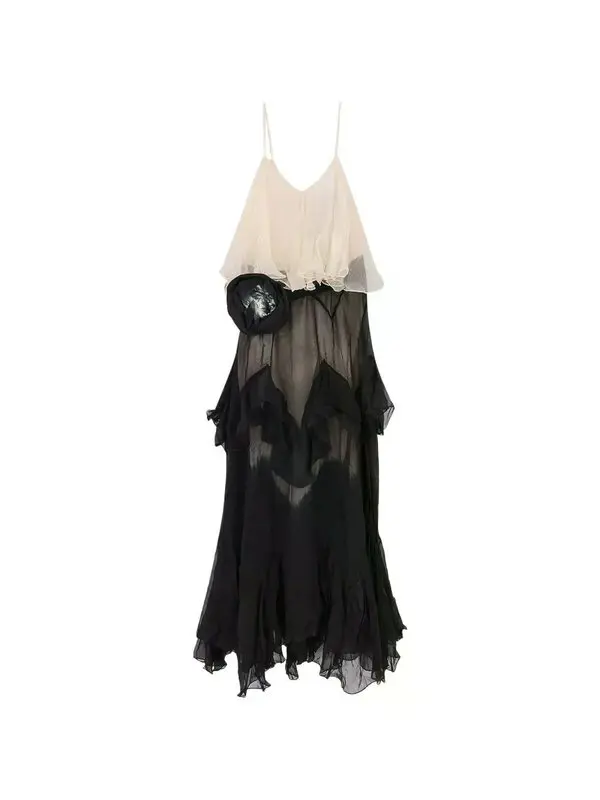 MES DEMOISELLES Belvy Ruffled Maxi Dress - Black