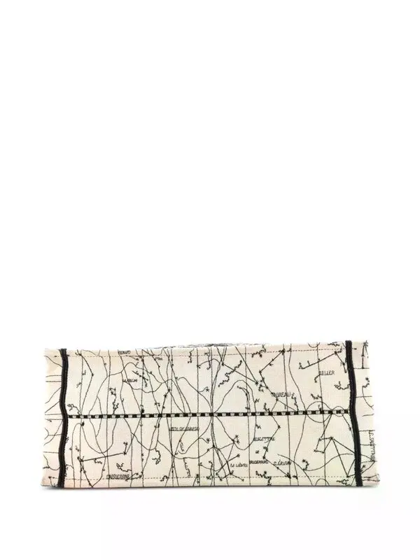 Dior Book Embroidered Canvas Large Tote Bag