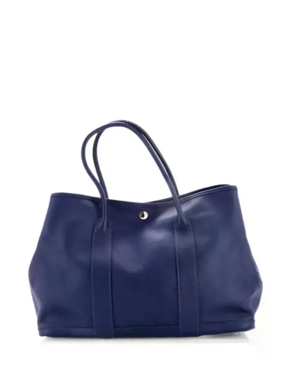 Hermès Garden Party Leather 36 Tote Bag - Blue