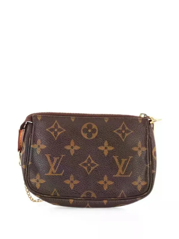 LOUIS VUITTON Pochette Accessoires Monogram Canvas Mini Clutch Bag