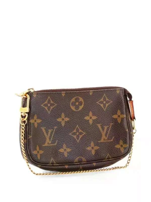 LOUIS VUITTON Pochette Accessoires Monogram Canvas Mini Clutch Bag