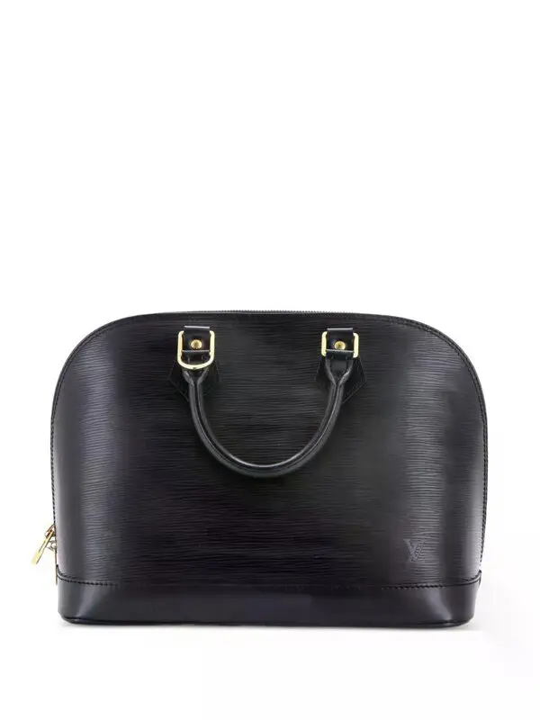 LOUIS VUITTON Epi Leather Alma Pm Satchel - Black