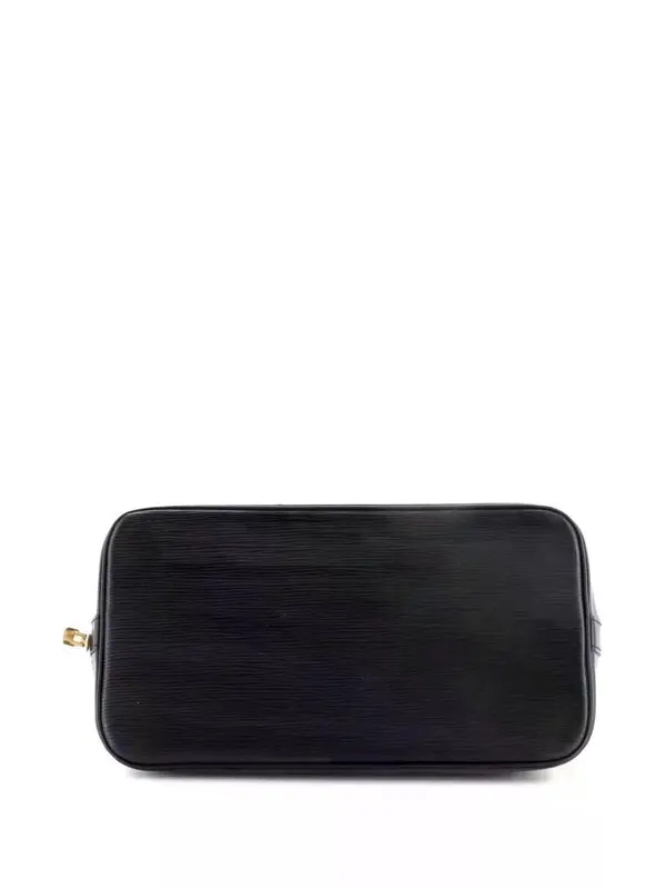 LOUIS VUITTON Epi Leather Alma Pm Satchel - Black