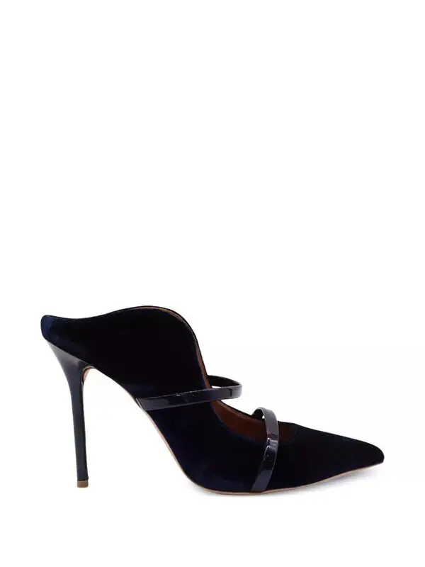 MALONE SOULIERS Maureen Wavy-topline Mules - Blue