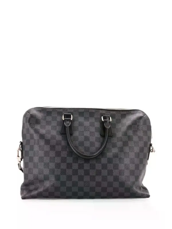 LOUIS VUITTON Porte-documents Jour Bag Damier Graphite Business Bag