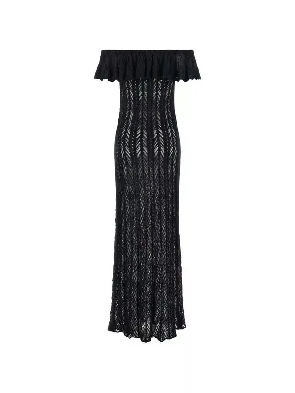 ANTONINO VALENTI Capri Herringbone-knit Maxi Dress