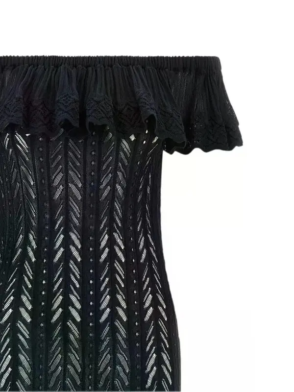 ANTONINO VALENTI Capri Herringbone-knit Maxi Dress
