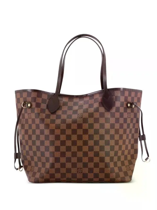 LOUIS VUITTON Damier Neverfull Mm Tote Bag - Brown
