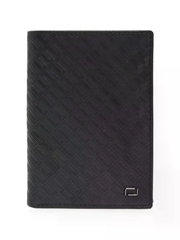 LANCEL Leon Monogram-embossed Leather Wallet